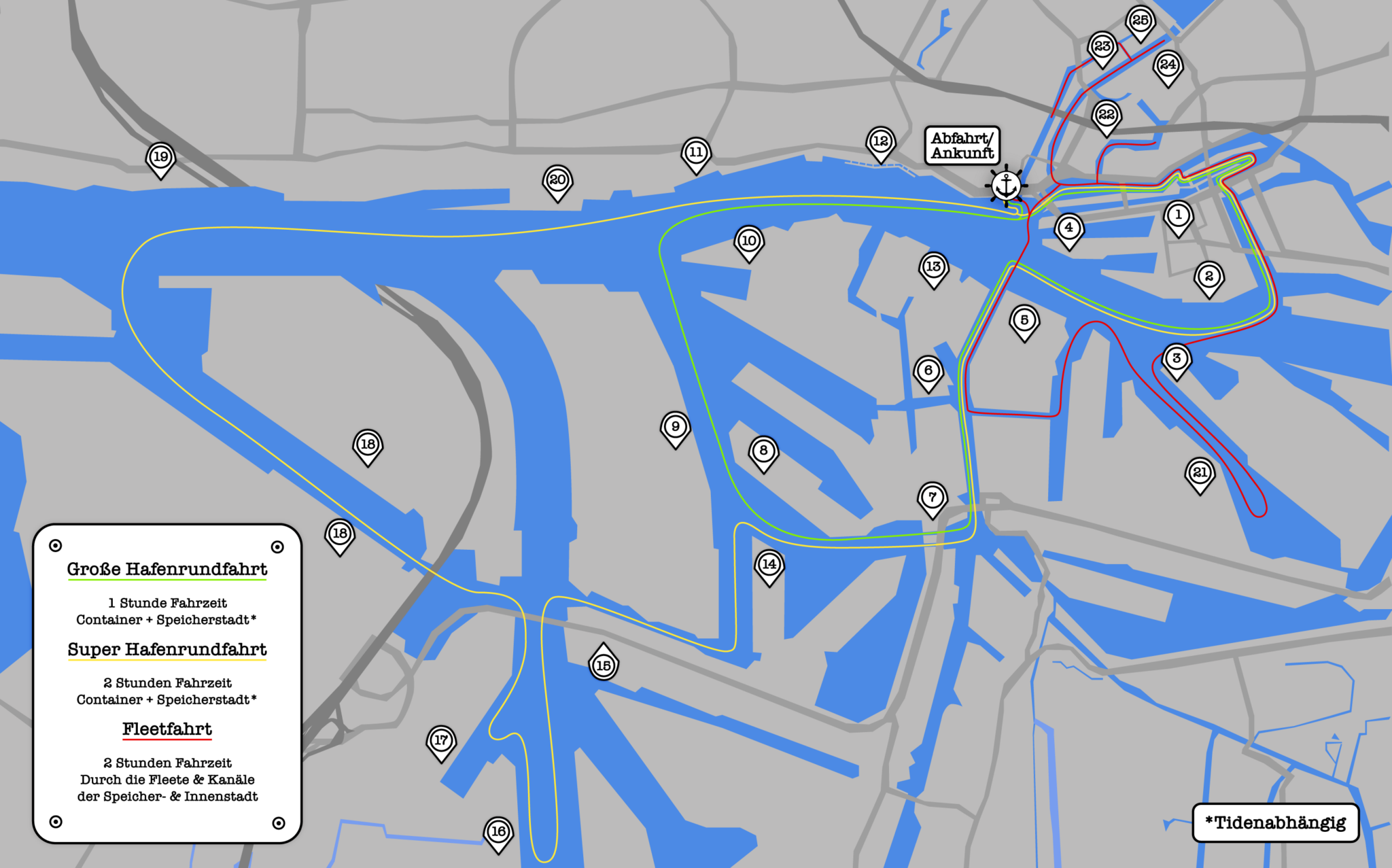 Die Sehenswürdigkeiten unserer Hafenrundfahrten: MS Bleichen – Eine ...